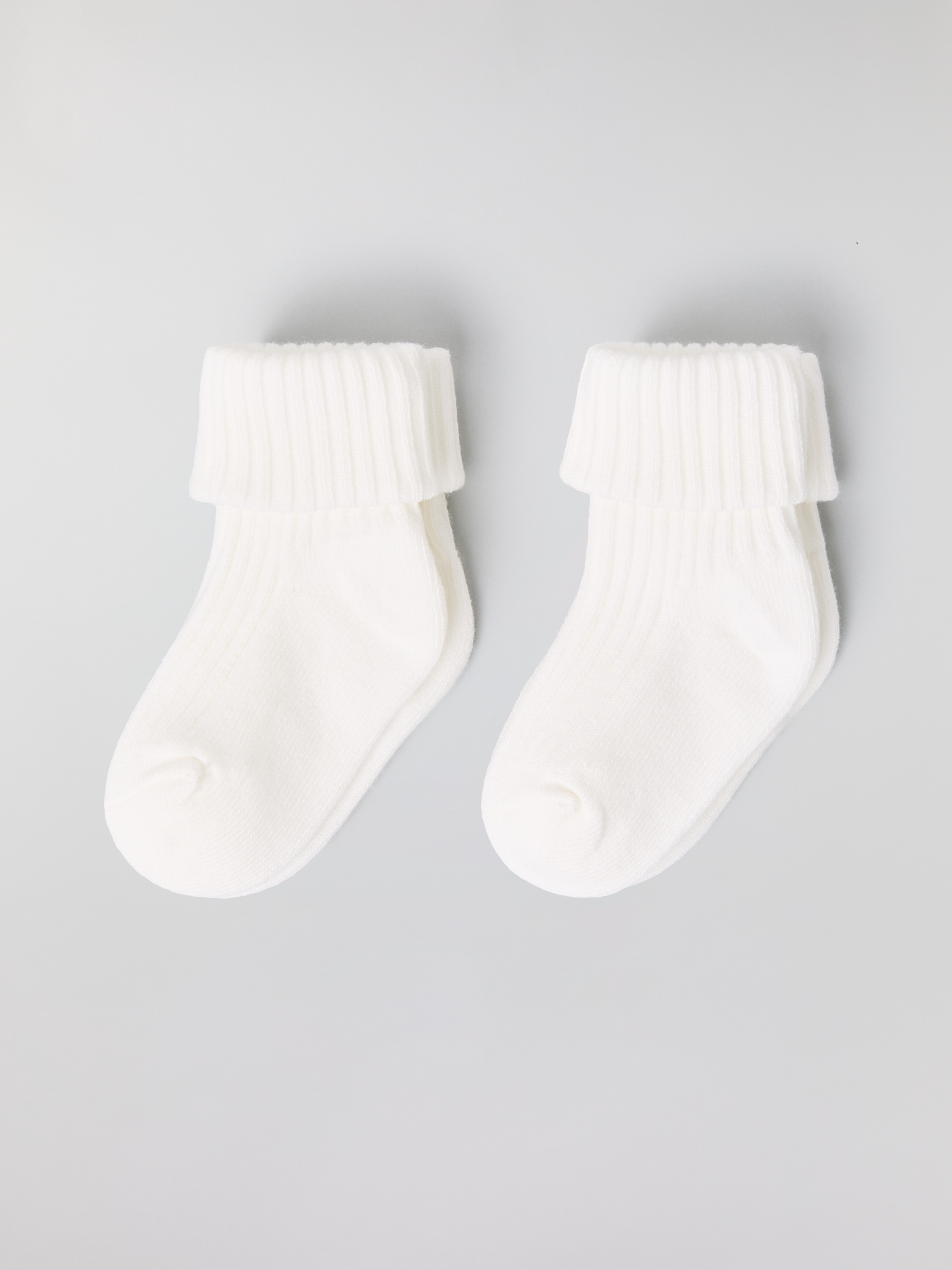 2-pack of baby socks - White